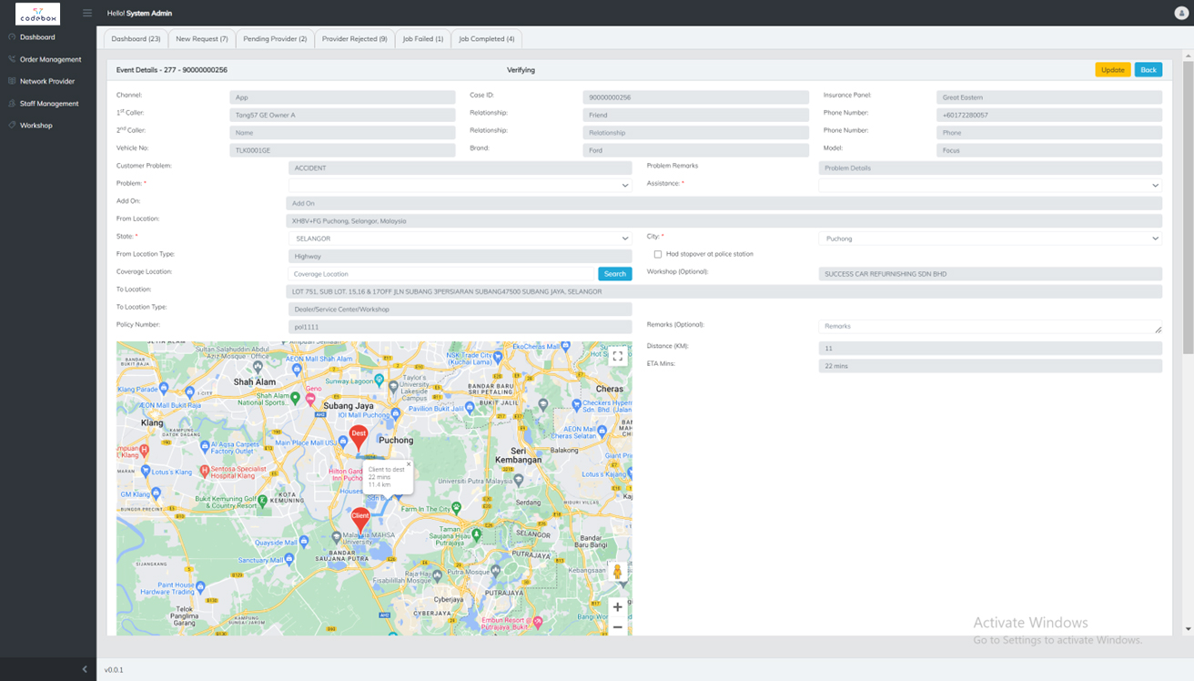 Cloud-based Towing Management Software | 57 Codebox